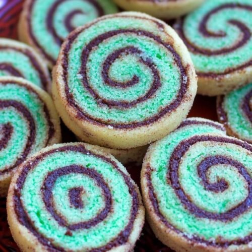 Mint Chocolate Sugar Cookie Pinwheels Recipe