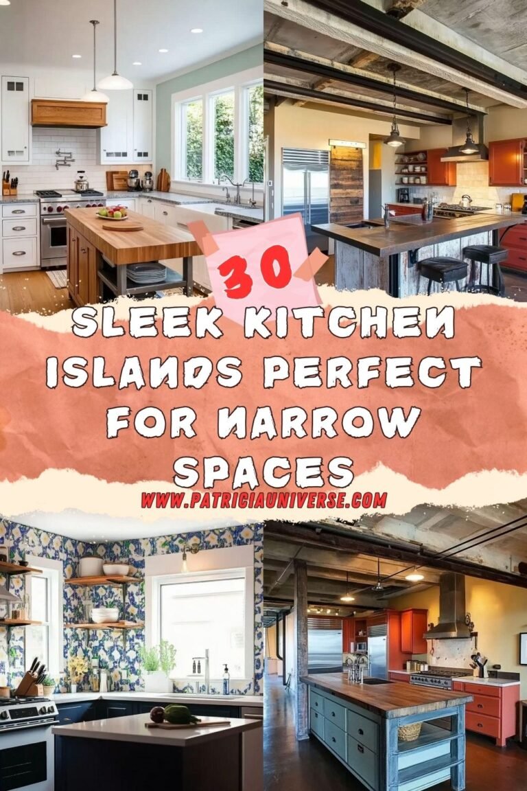 Mini Kitchen Design: 30+ Sleek Kitchen Islands for Narrow Spaces