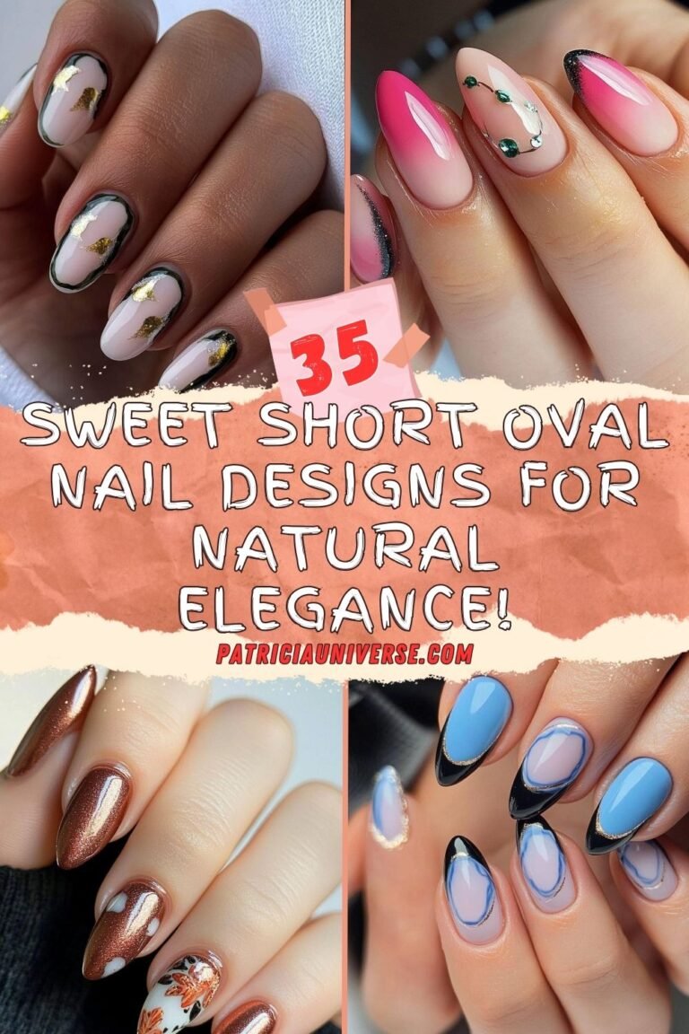 Nails for Natural Short Nails: 35+ Sweet Oval Designs