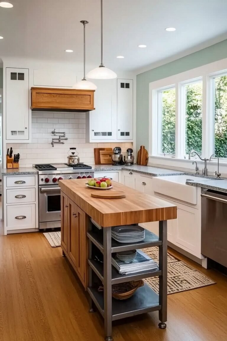 Mini Kitchen Design: 30+ Sleek Kitchen Islands for Narrow Spaces
