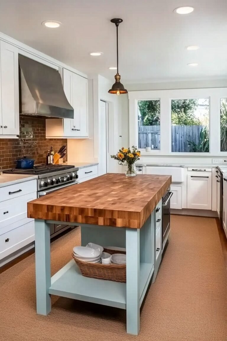 Mini Kitchen Design: 30+ Sleek Kitchen Islands for Narrow Spaces