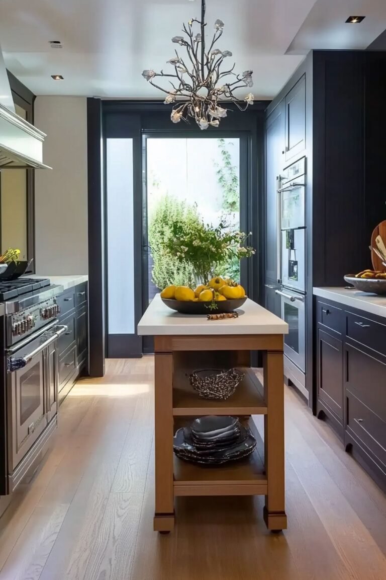 Mini Kitchen Design: 30+ Sleek Kitchen Islands for Narrow Spaces
