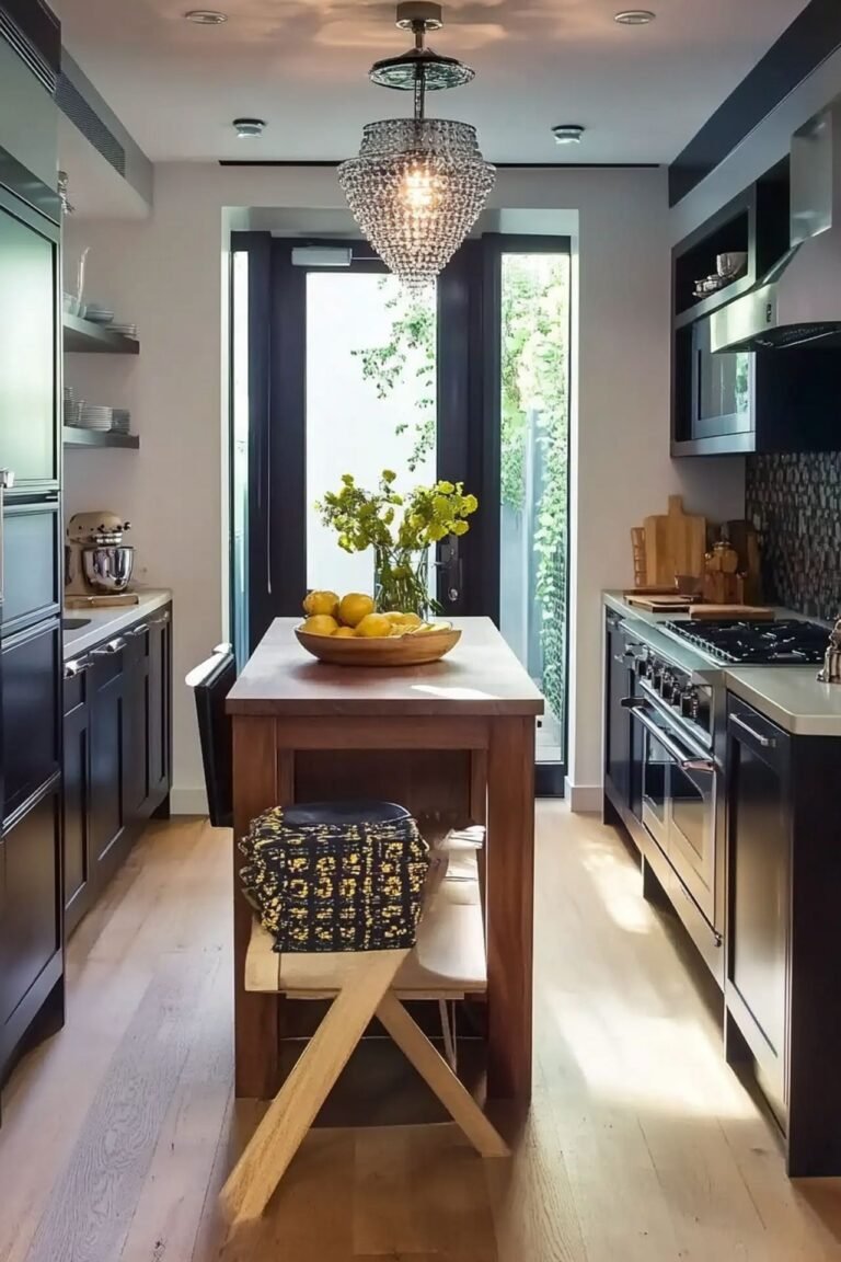 Mini Kitchen Design: 30+ Sleek Kitchen Islands for Narrow Spaces