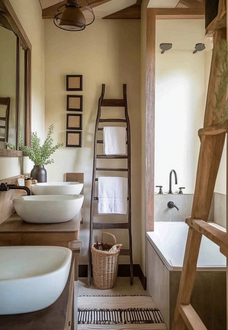 Bathroom Decor Old Bathroom: 40+ Rustic Guest Bathroom Ideas for Remodels