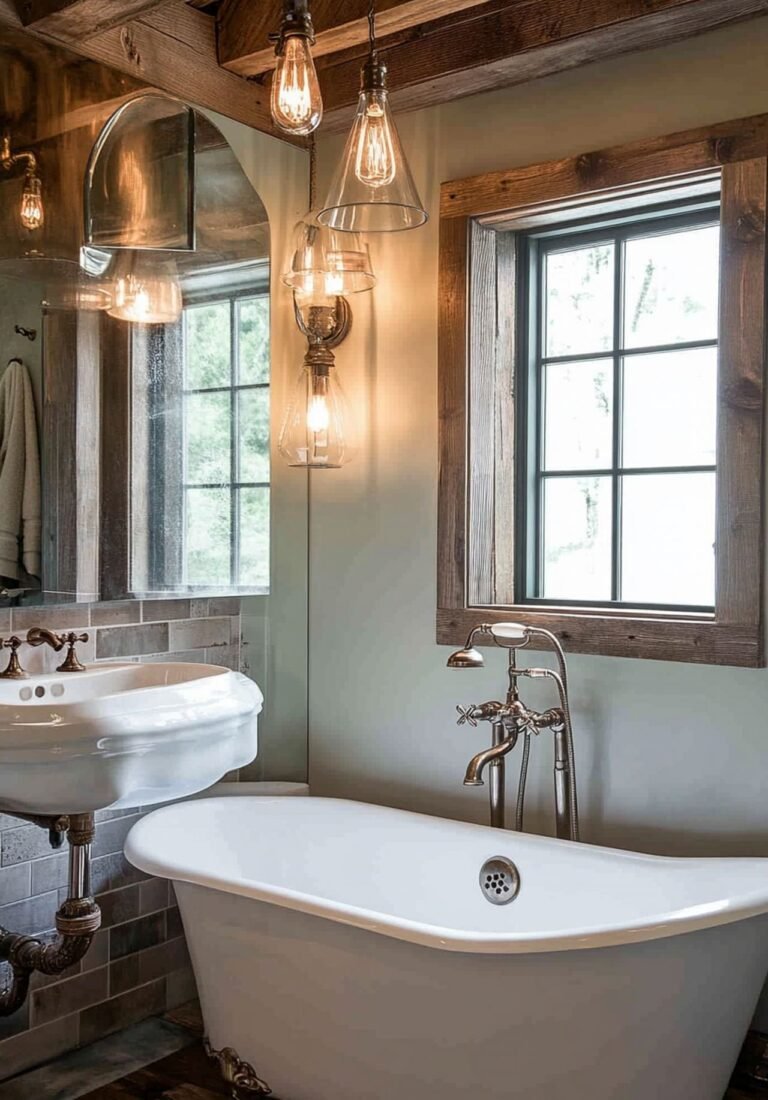Bathroom Decor Old Bathroom: 40+ Rustic Guest Bathroom Ideas for Remodels