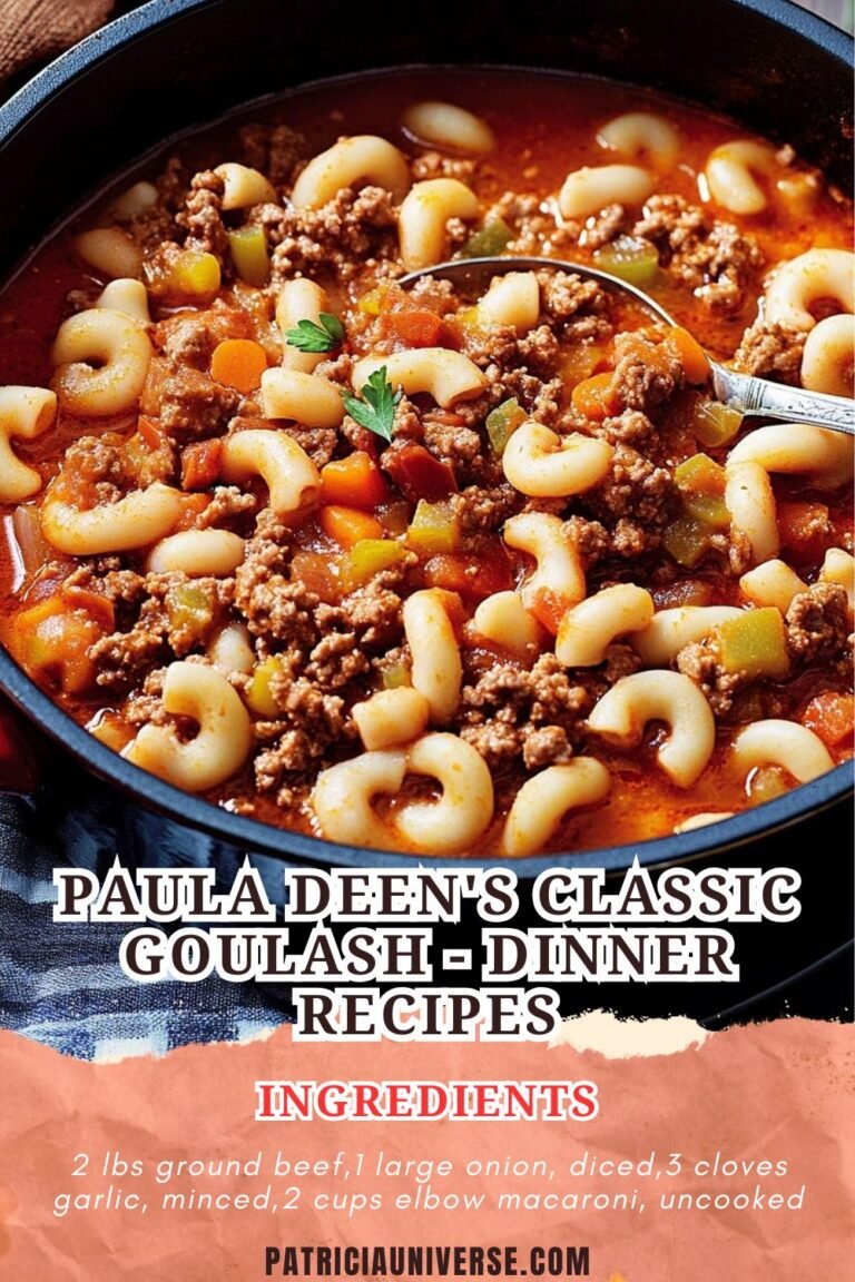 Dinner Recipes - Paula Deen's Classic Goulash Recipe