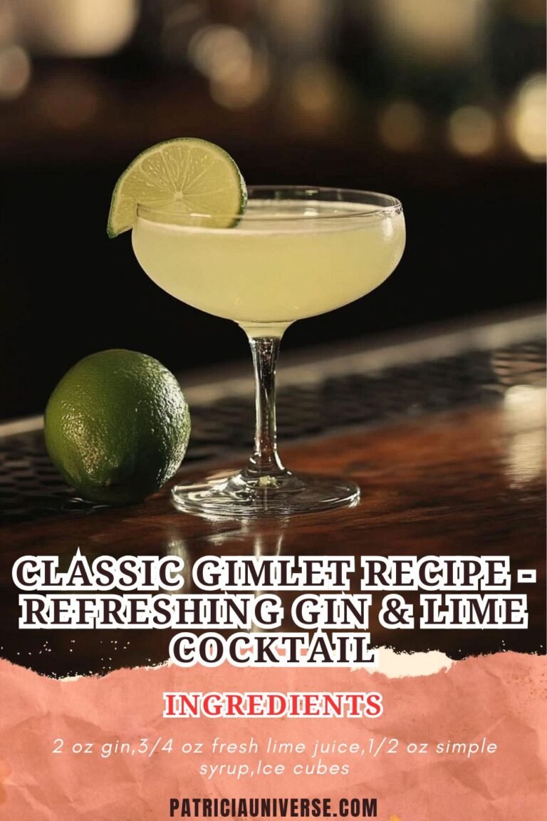 Classic Gimlet Recipe - Refreshing Gin & Lime Cocktail