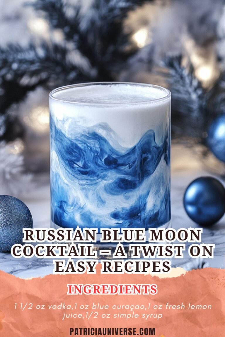 Easy Recipes: Russian Blue Moon Cocktail with a Citrus Twist