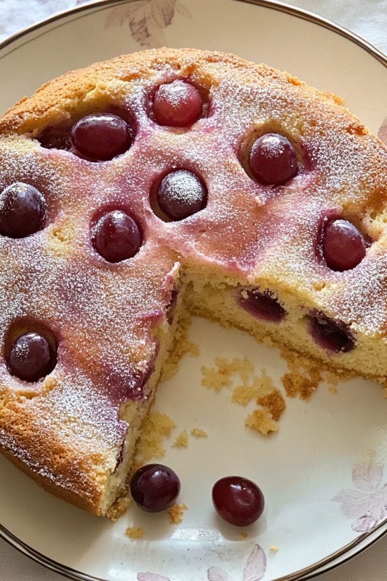 Easy Recipes: Italian Grape Cake With Olive Oil