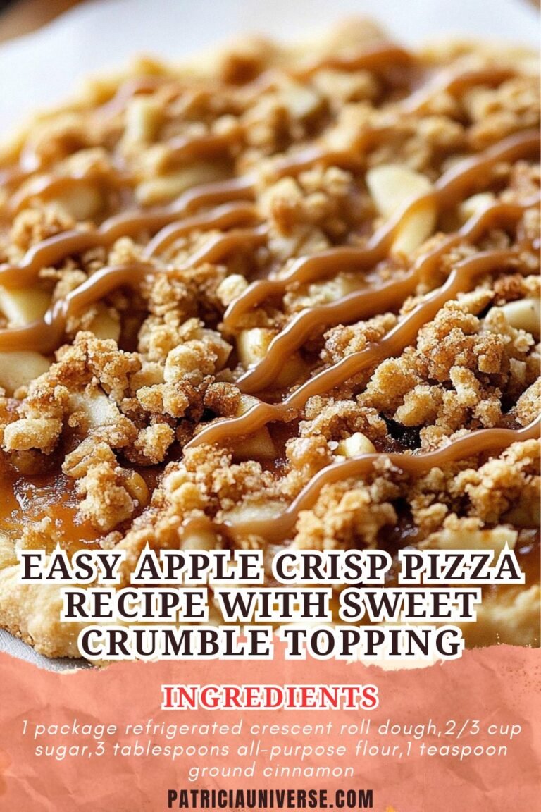 Easy Recipes Apple Crisp Pizza with Sweet Crumble Topping