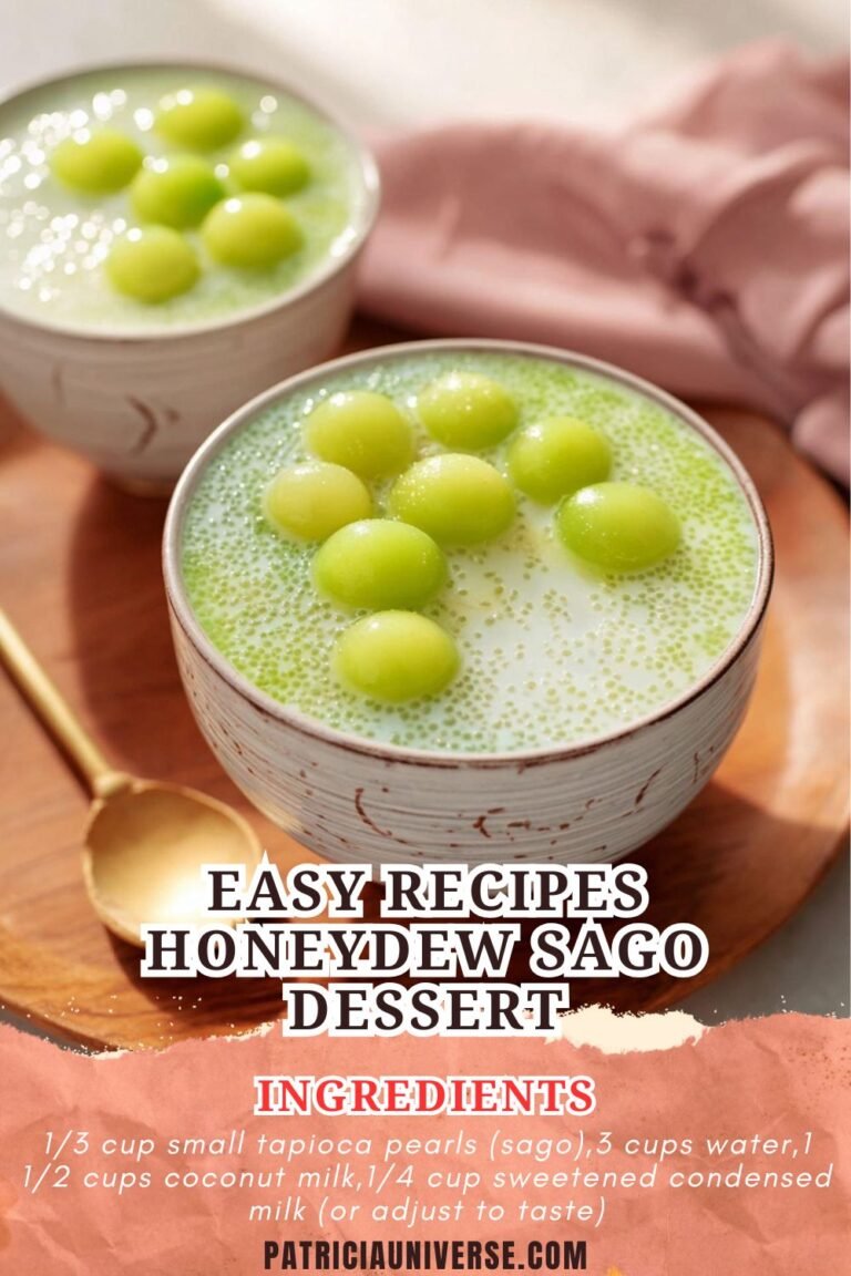 Easy Recipes Honeydew Sago Dessert