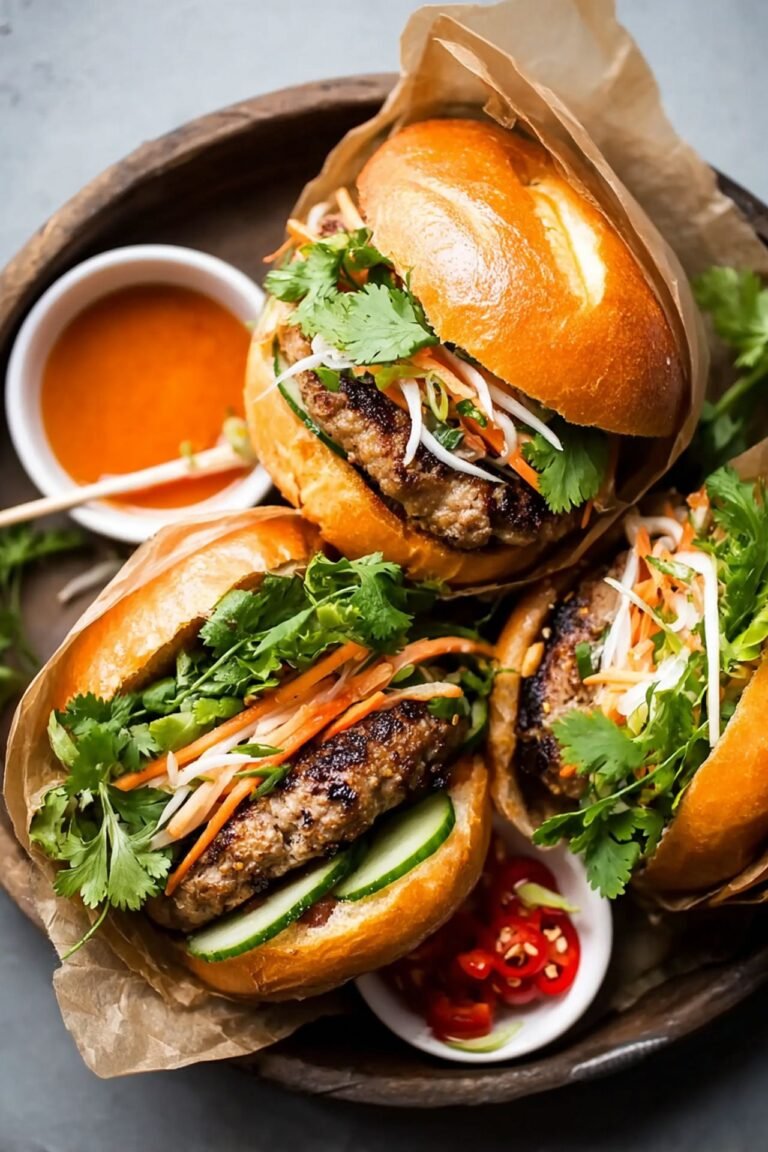 Easy Recipes: Vietnamese Pork Banh Mi Burger