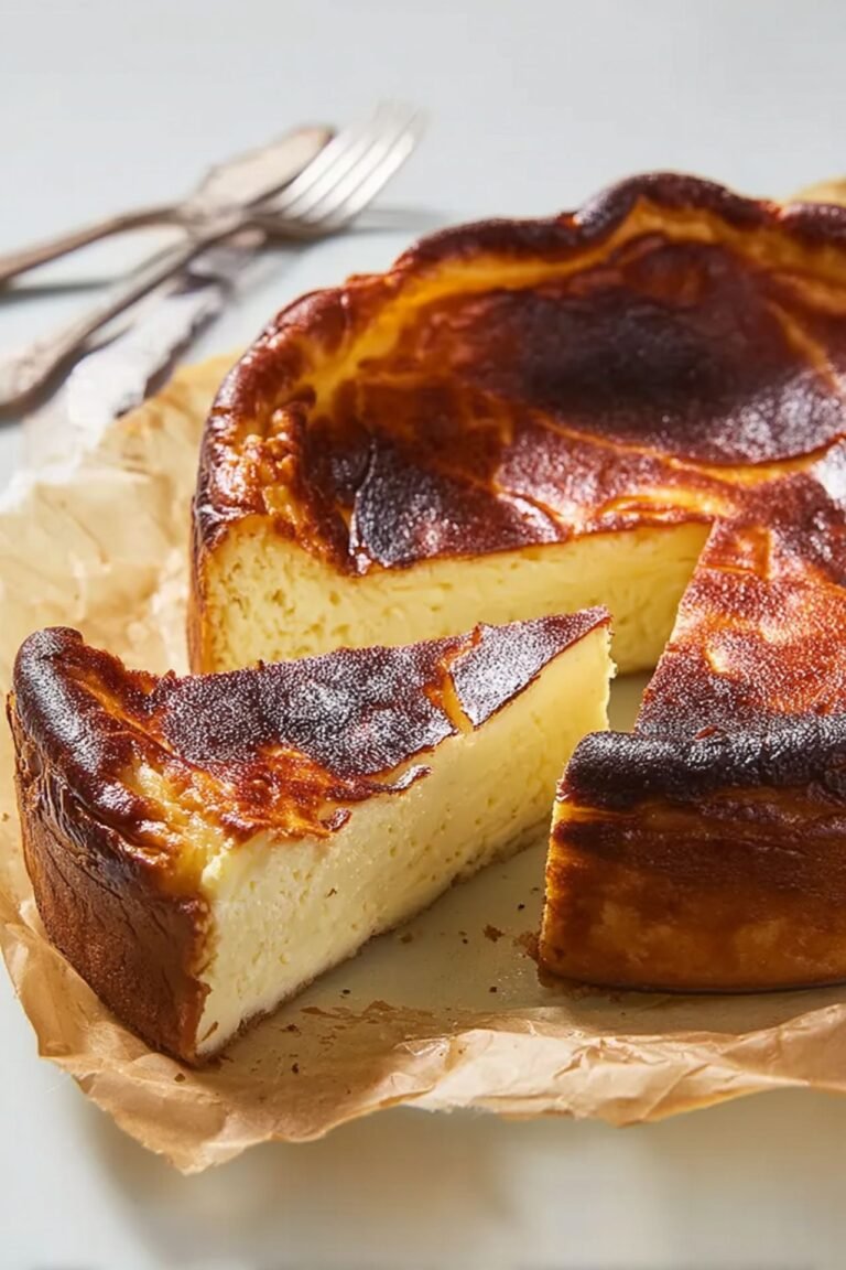 Easy Desserts - Burnt Basque Cheesecake Recipe