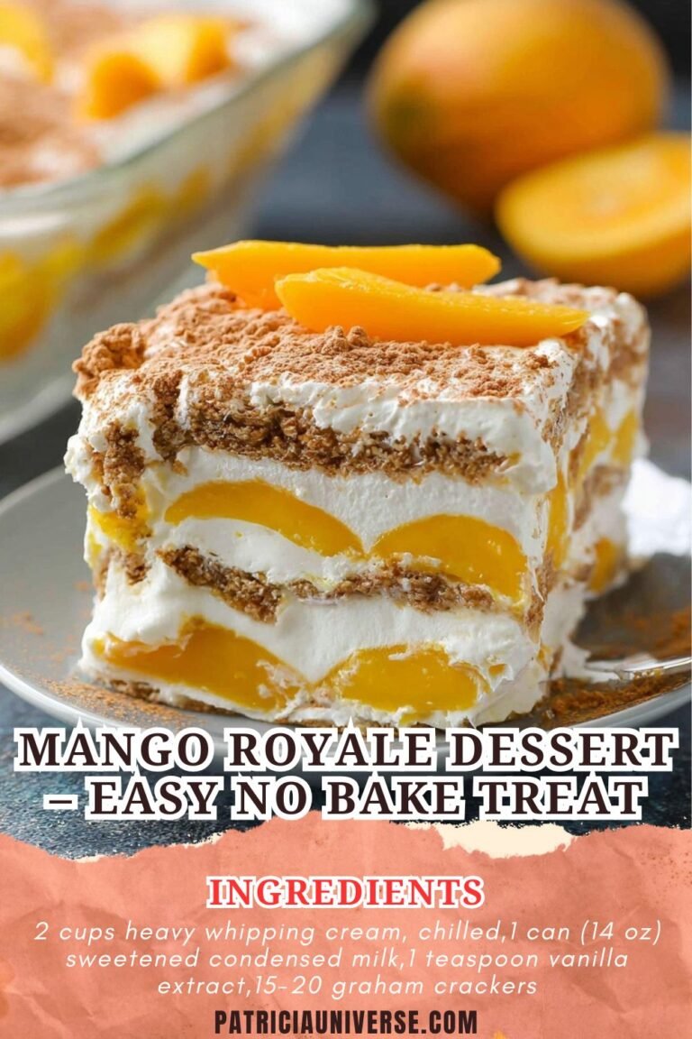 Mango Dessert Recipe – No Bake Mango Royale