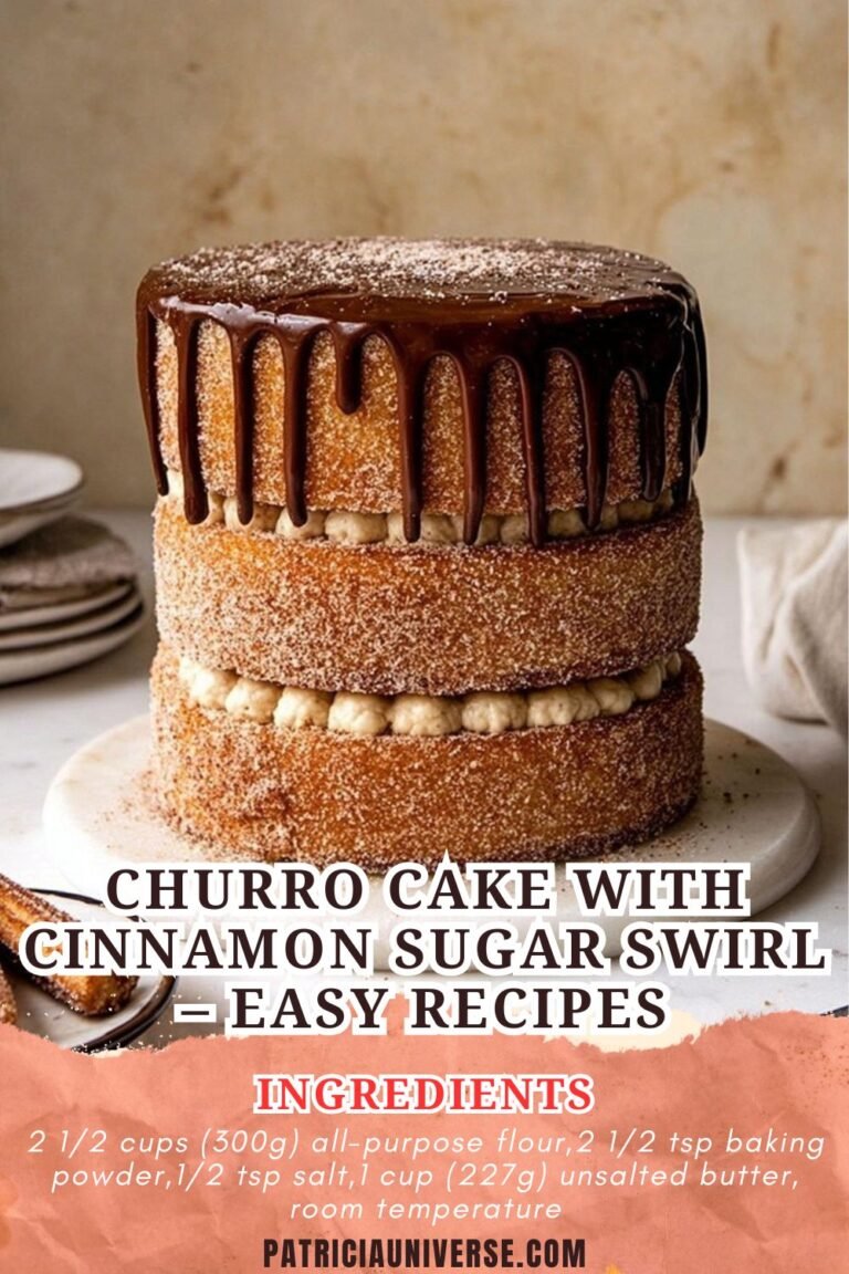 Easy Recipes Churro Cake with Cinnamon Sugar Swirl