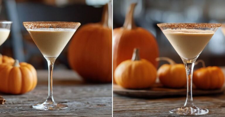 Easy Recipes: Creamy Pumpkin Spice Martini for Fall