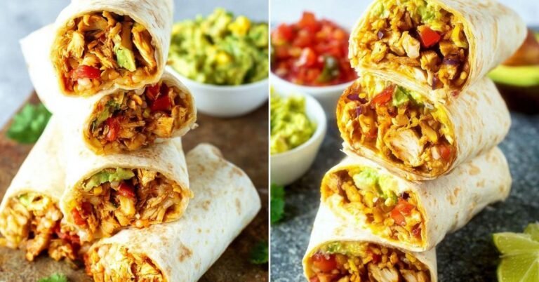 Easy Recipes Pulled Chicken Burrito