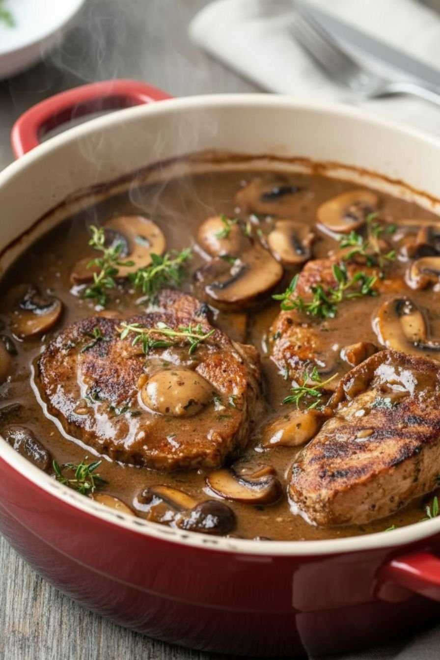 Crock Pot Recipes: Smothered Pork Chops in Creamy Gravy