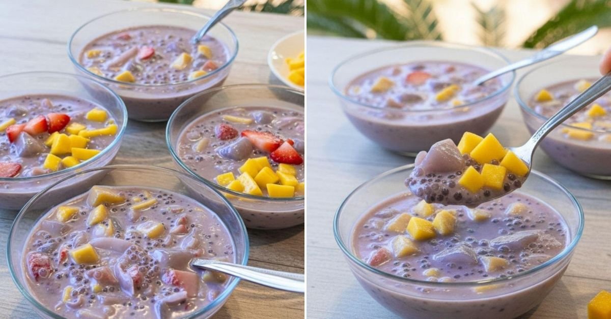 Easy Recipes Ube Sago Delight | Sweet Filipino Treat