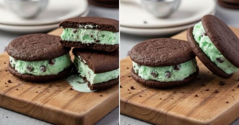 Homemade Mint Chip Oreos - Easy Chocolate Mint Cookies Recipe