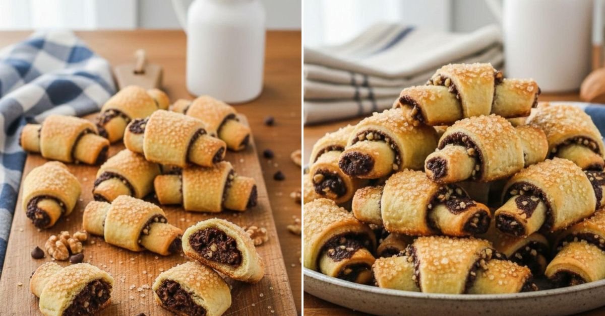 Classic Chocolate Rugelach Recipe - Easy Flaky Pastry Dessert