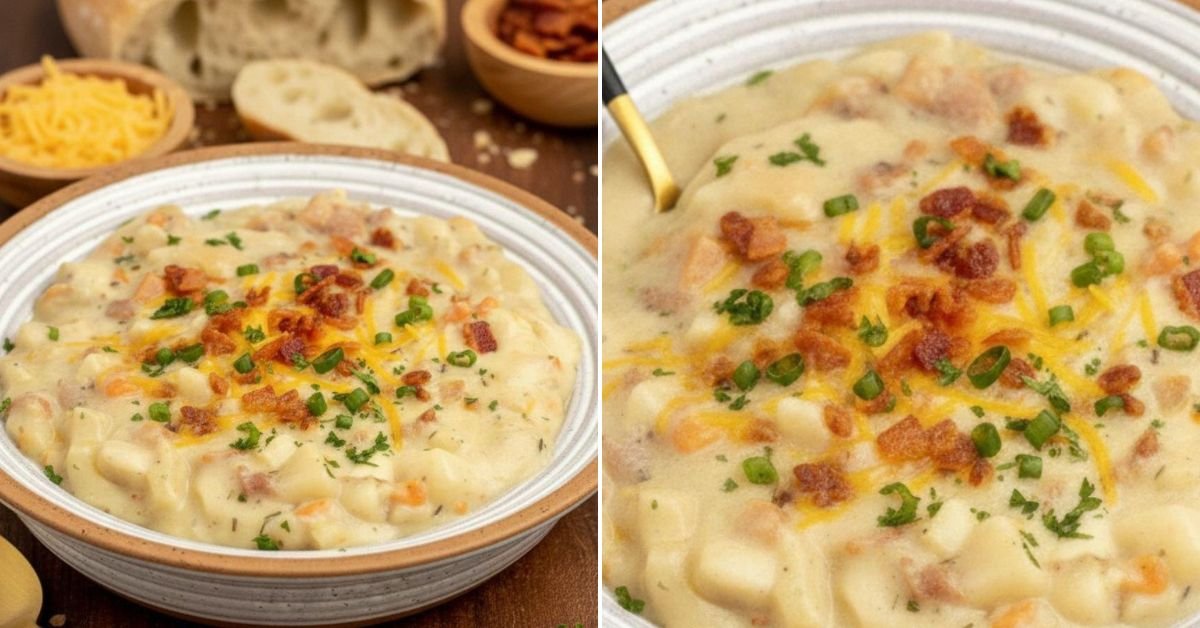 Easy Creamy Chicken Potato Soup Recipe for Dinner