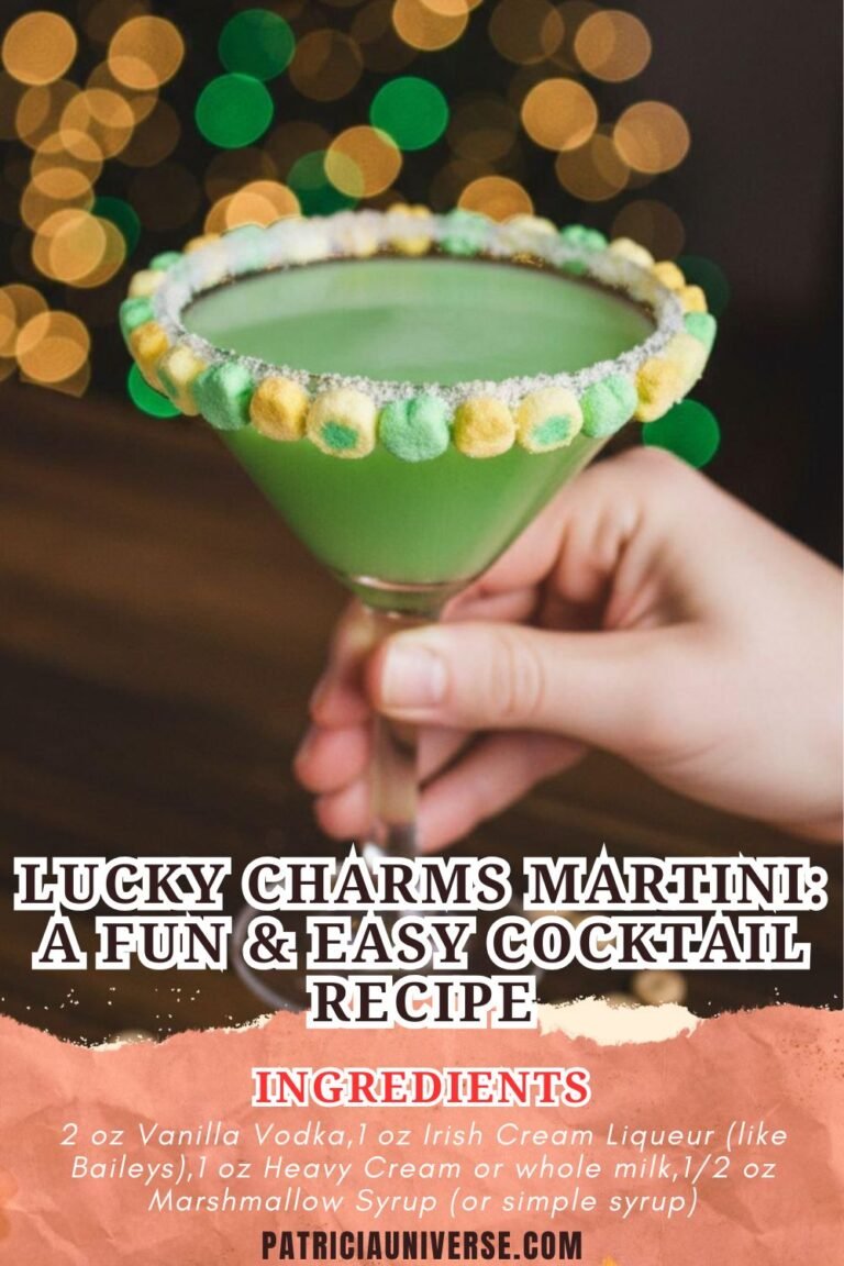 Lucky Charms Martini: A Fun & Easy Cocktail Recipe